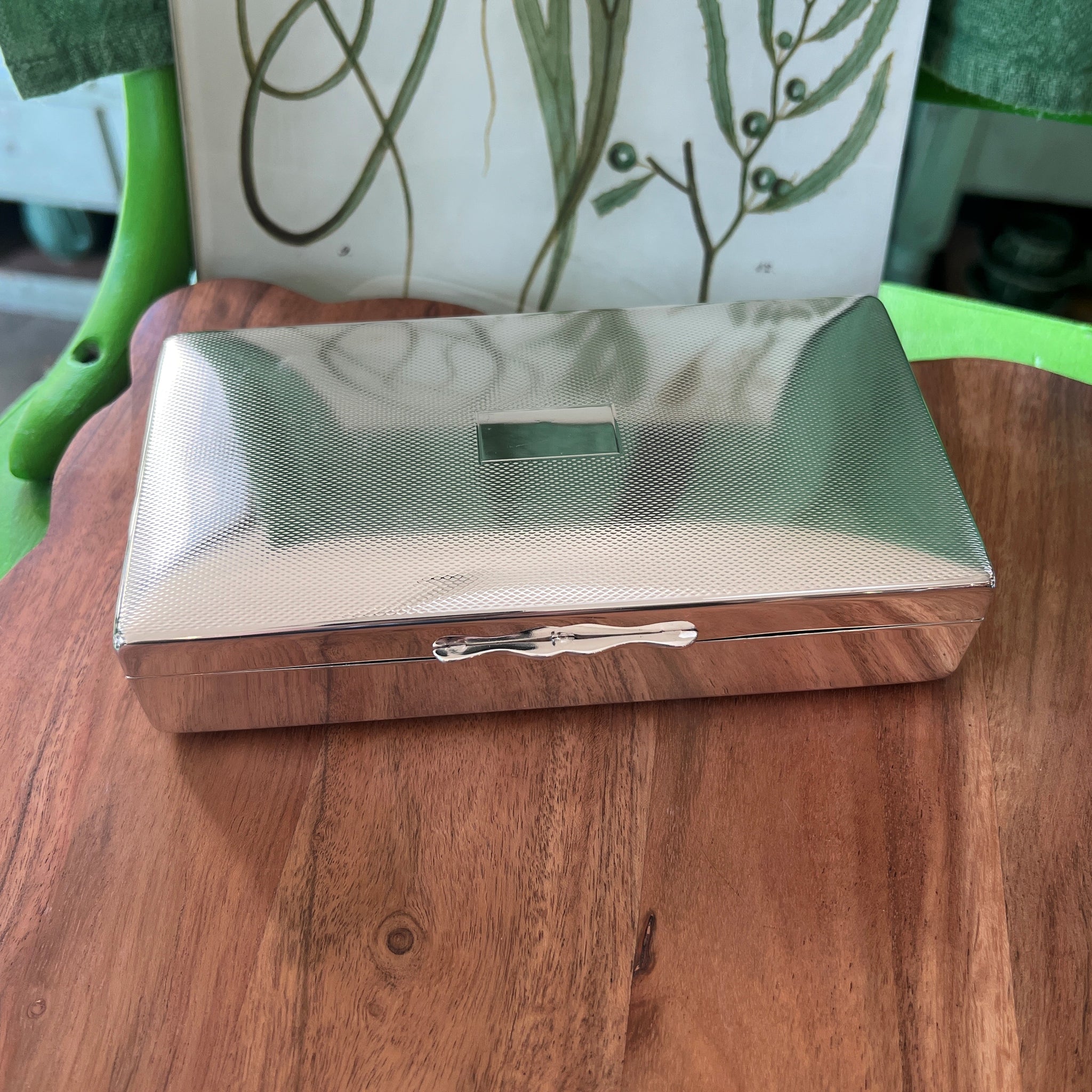 Vintage Hotel Silver Box with Engine Turned Lid, 6.5" – Watson Kennedy