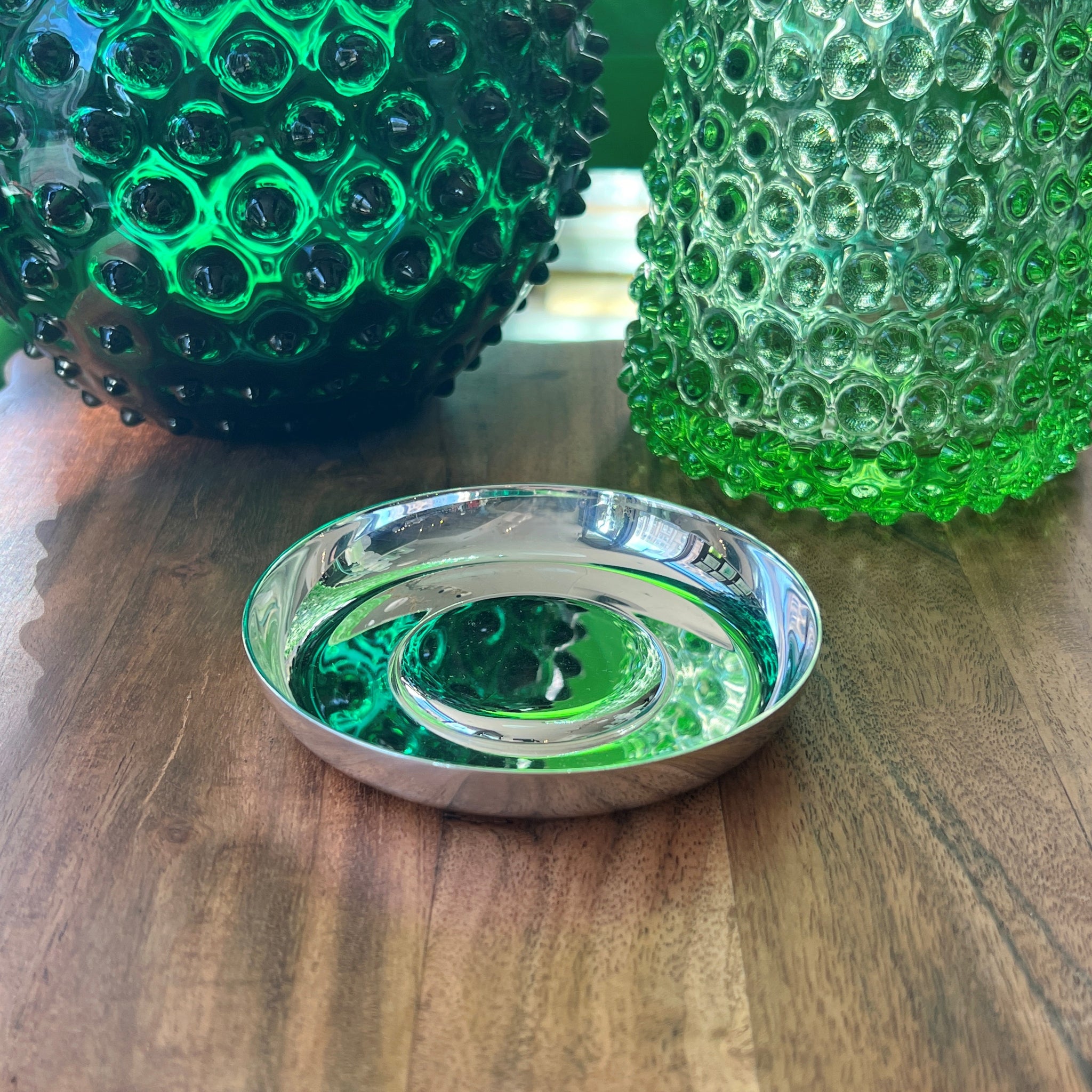 Vintage Hotel Silver Bowl with Raised Circular Design – Watson Kennedy